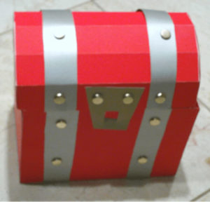 Baú de Papel com Moldes para Lembrancinhas - Pop Lembrancinhas