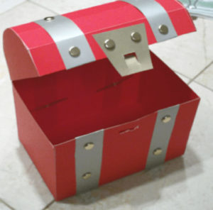 Baú de Papel com Moldes para Lembrancinhas - Pop Lembrancinhas