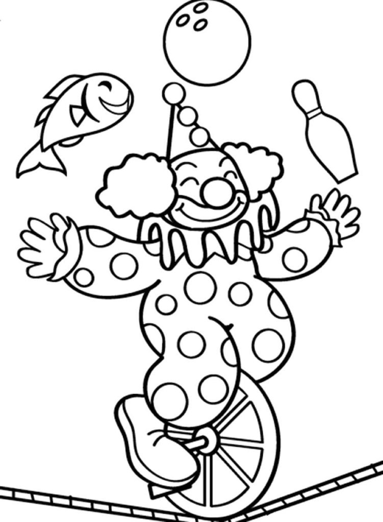 Desenhos de circo para colorir e imprimir - Pop Lembrancinhas