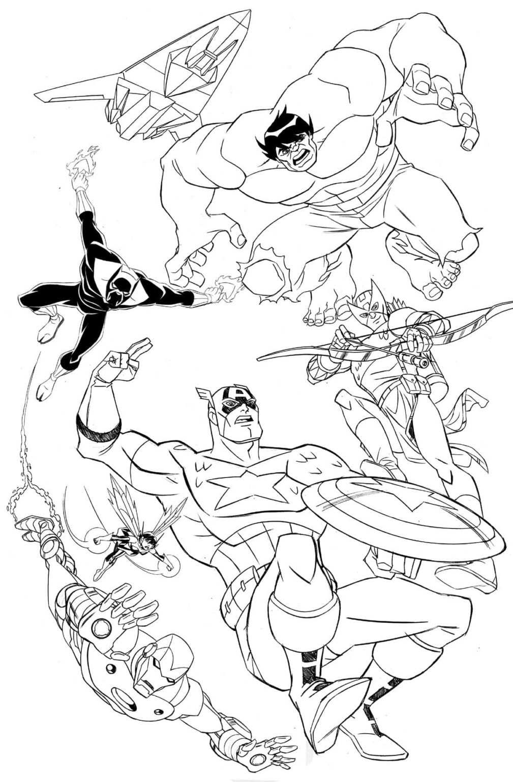 100+ desenhos dos Vingadores para colorir - Pop Lembrancinhas