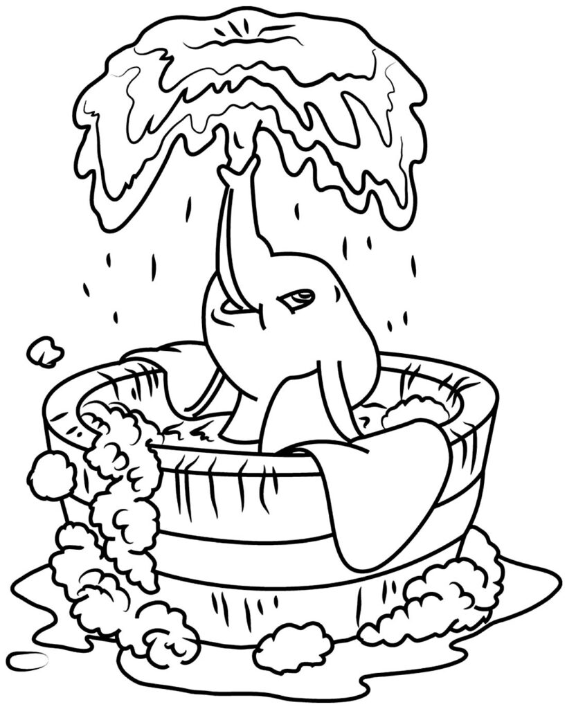 30+ Desenhos de Dumbo para colorir - Pop Lembrancinhas