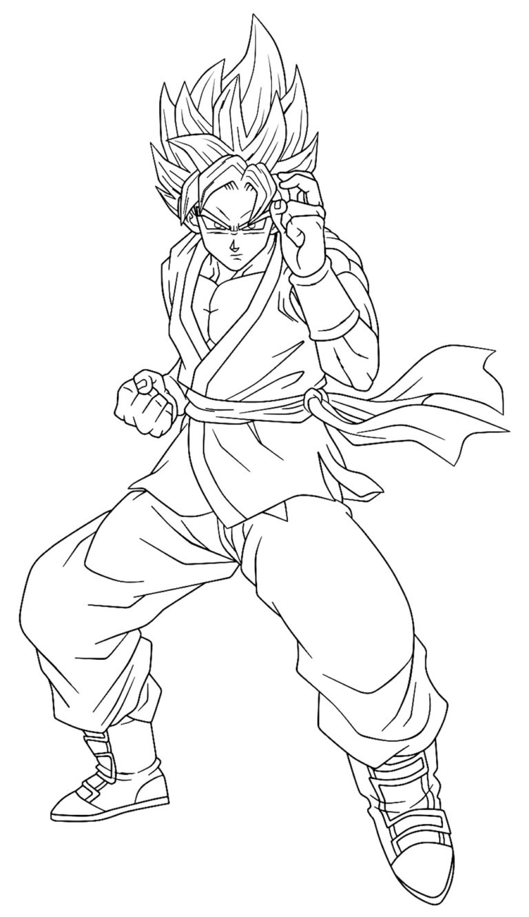 50+ Desenhos de Goku para colorir - Pop Lembrancinhas