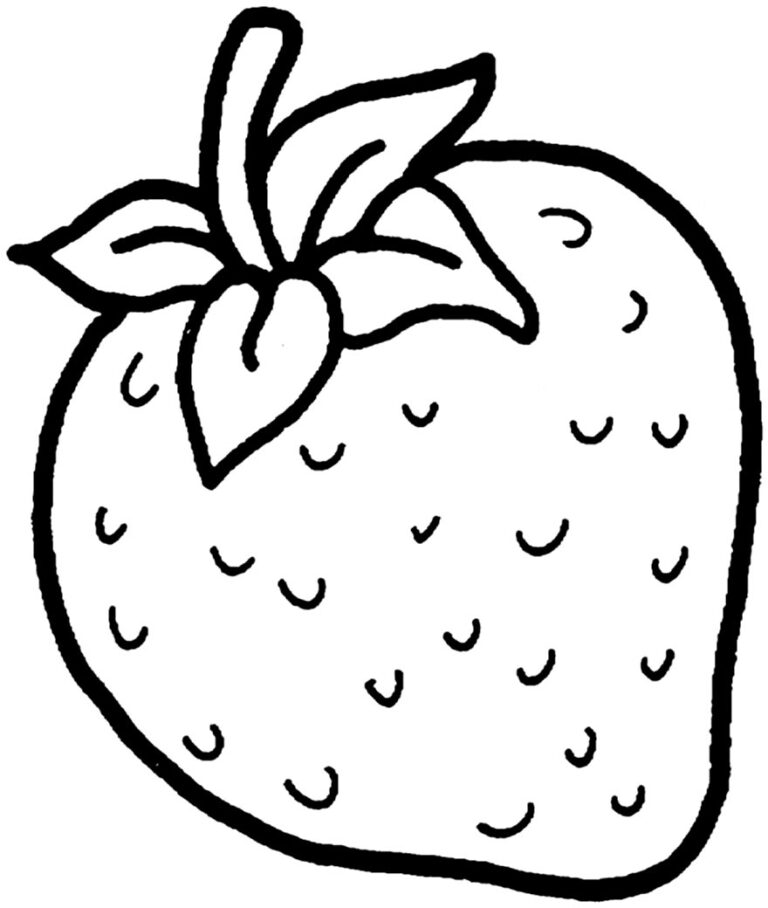 Desenhos de Morango para colorir - Pop Lembrancinhas