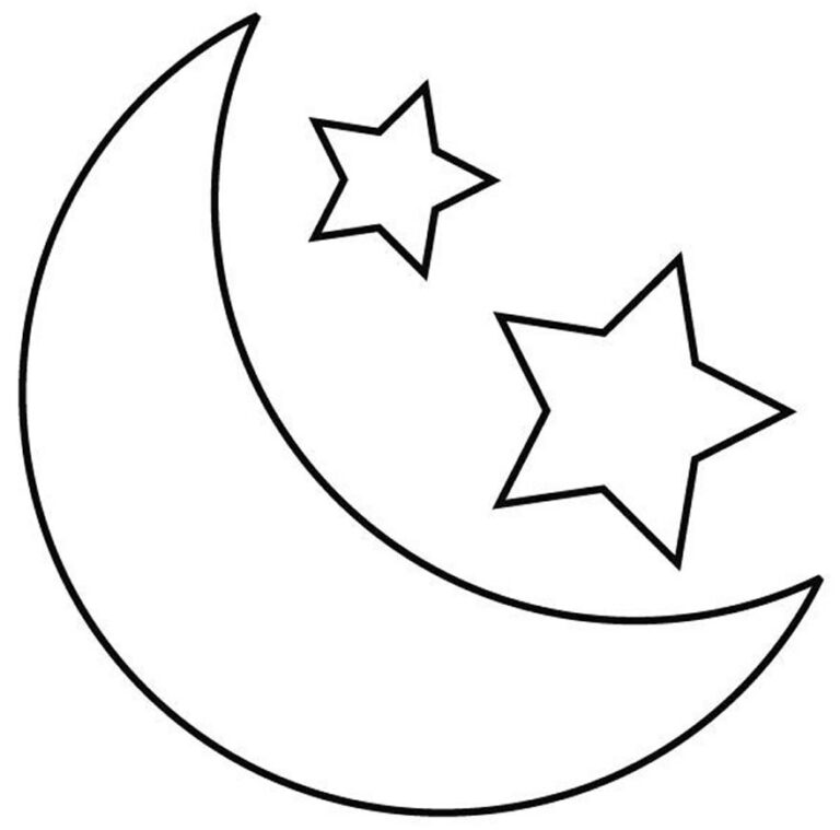 Desenhos de Lua para colorir - Pop Lembrancinhas