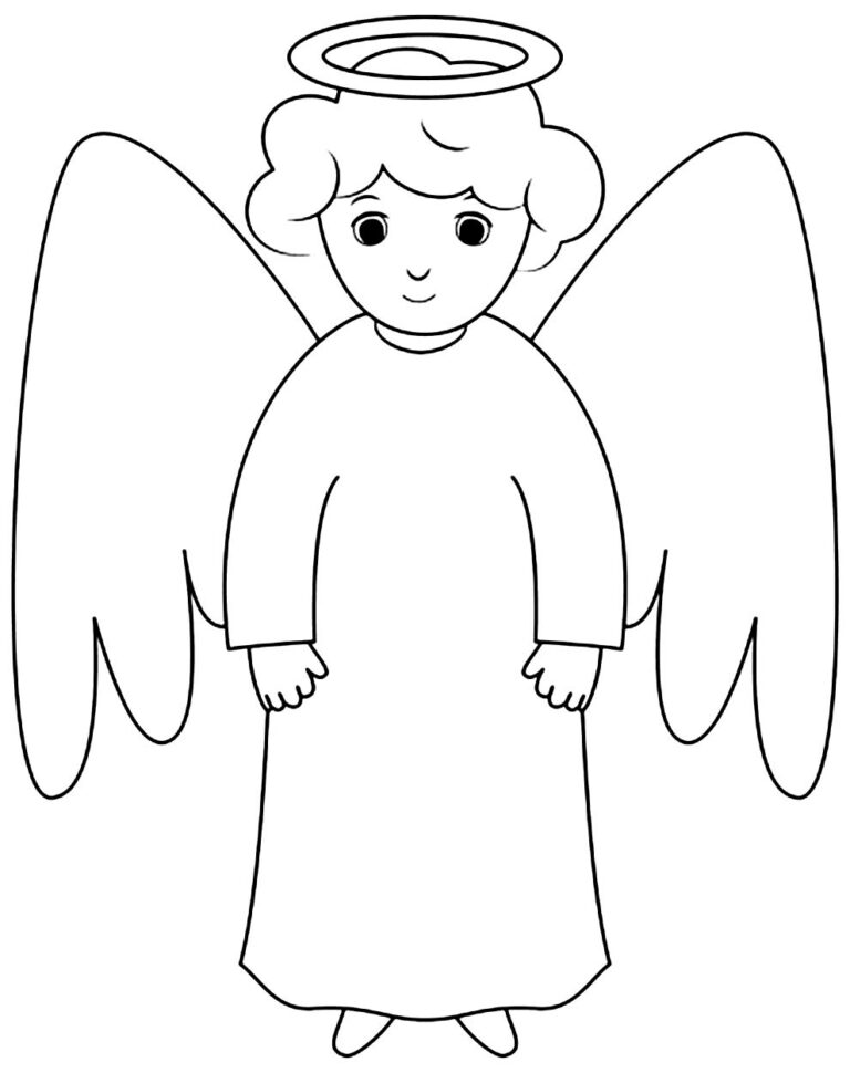 30+ Desenhos de Anjinhos e Anjinhas para colorir - Pop Lembrancinhas