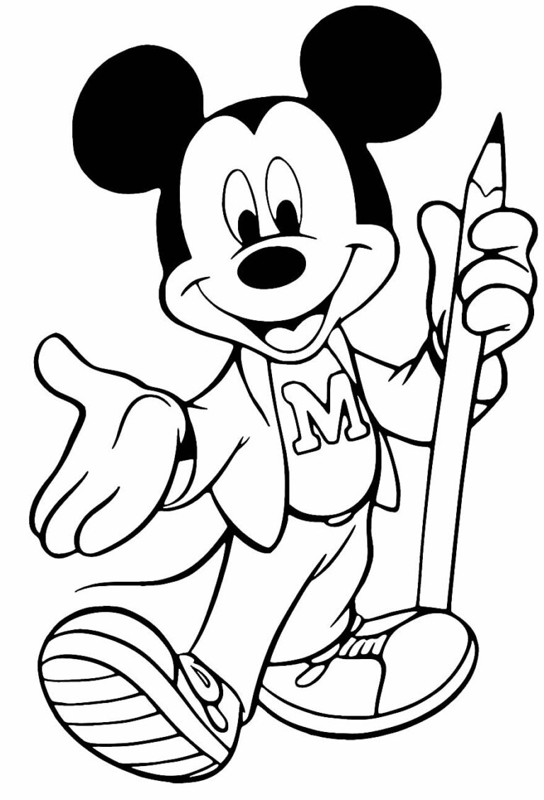 40+ Desenhos de Mickey para colorir - Pop Lembrancinhas