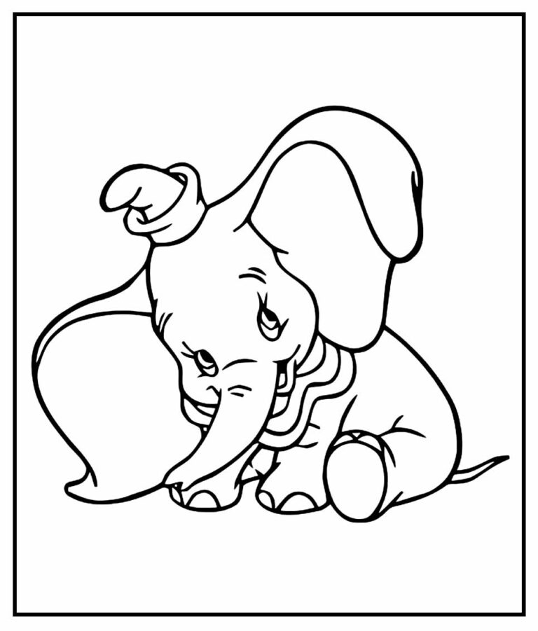 30+ Desenhos de Dumbo para colorir - Pop Lembrancinhas