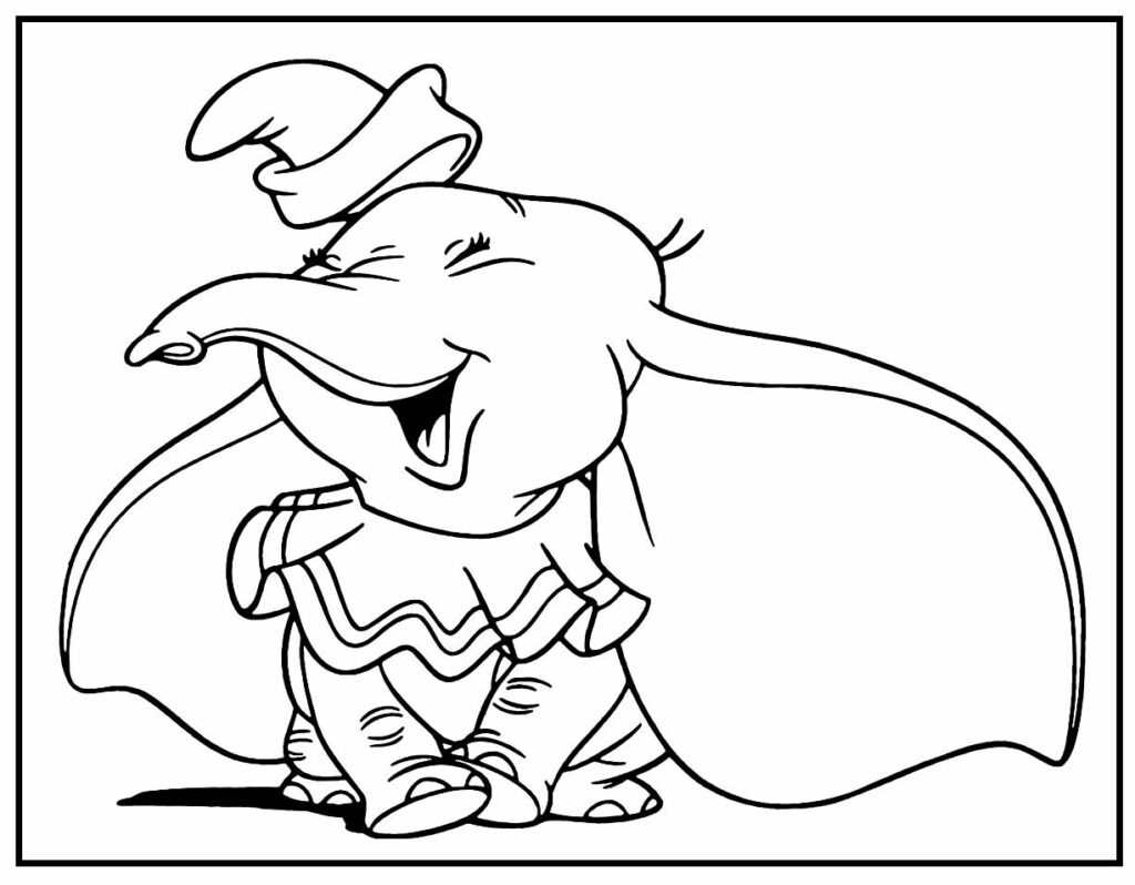 30+ Desenhos de Dumbo para colorir - Pop Lembrancinhas