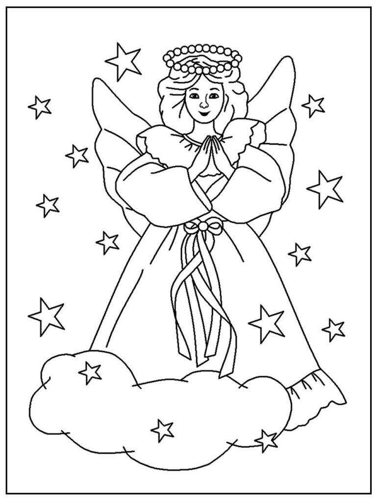 30+ Desenhos de Anjinhos e Anjinhas para colorir - Pop Lembrancinhas