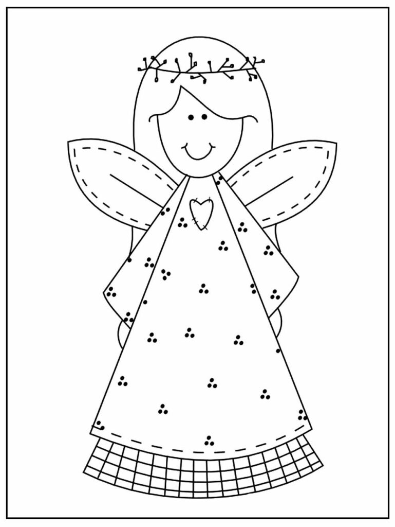 30+ Desenhos de Anjinhos e Anjinhas para colorir - Pop Lembrancinhas