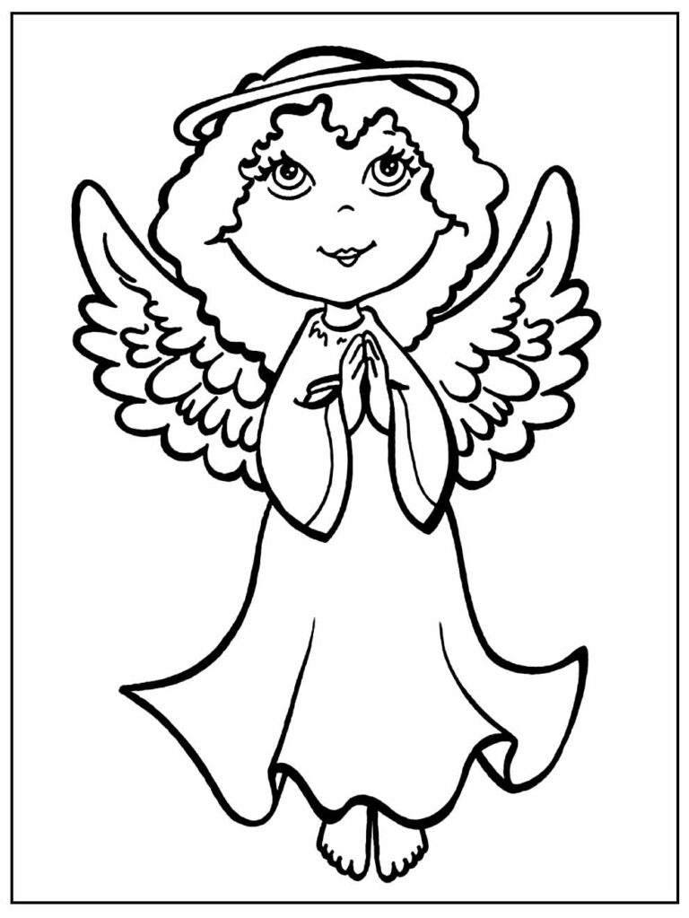 30+ Desenhos de Anjinhos e Anjinhas para colorir - Pop Lembrancinhas
