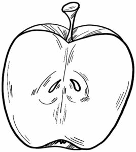 Desenhos de Maçã para colorir - Pop Lembrancinhas