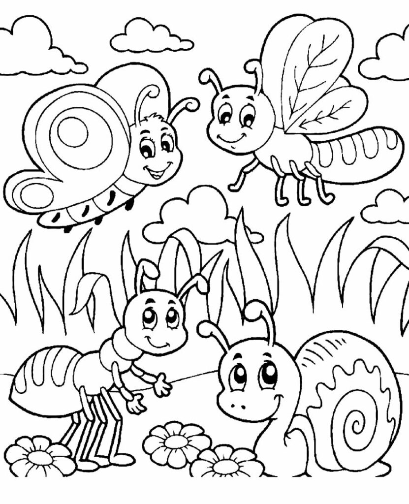 80+ Desenhos de Insetos para colorir - Pop Lembrancinhas