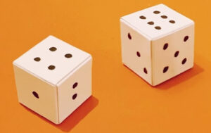 Moldes para fazer dado de papel - Pop Lembrancinhas