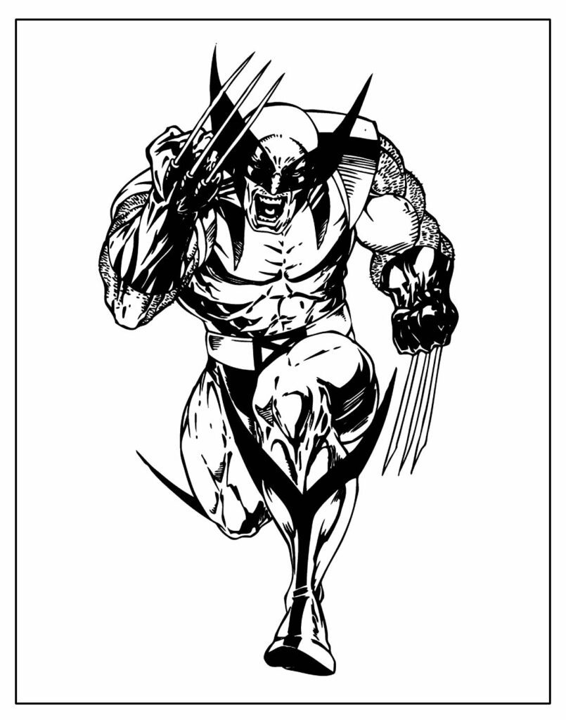 50+ Desenhos de Wolverine para colorir e imprimir - Pop Lembrancinhas