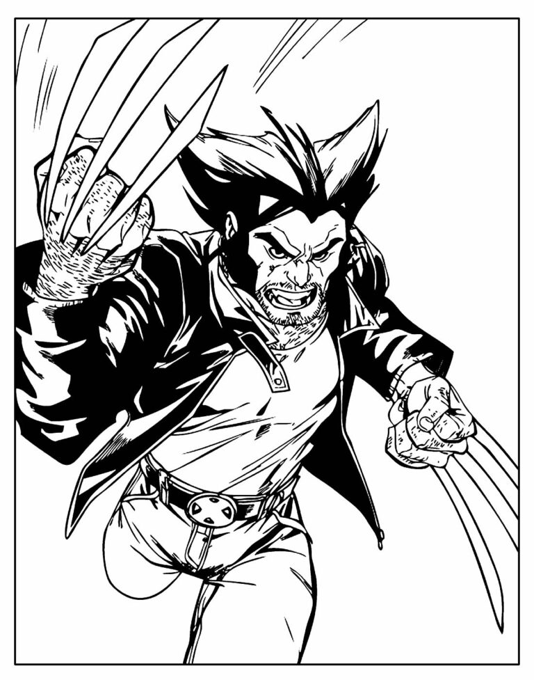 50+ Desenhos de Wolverine para colorir e imprimir - Pop Lembrancinhas