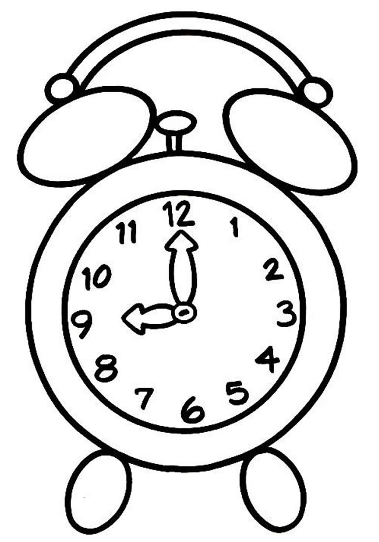 30+ Desenhos de Relógio para colorir - Pop Lembrancinhas