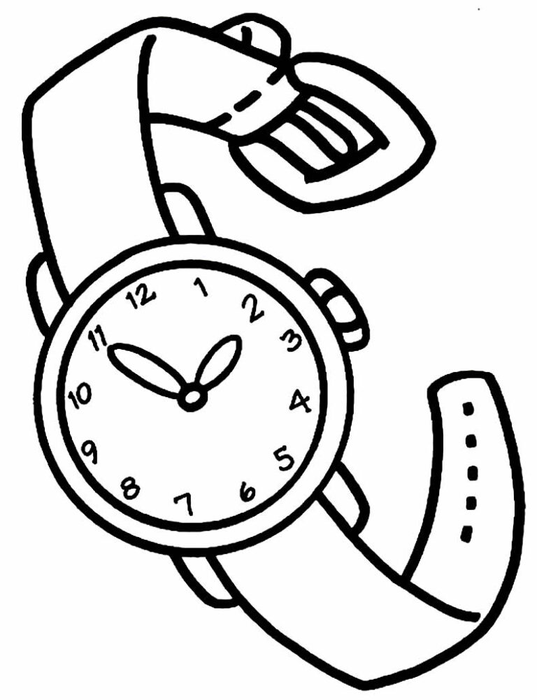 30+ Desenhos de Relógio para colorir - Pop Lembrancinhas