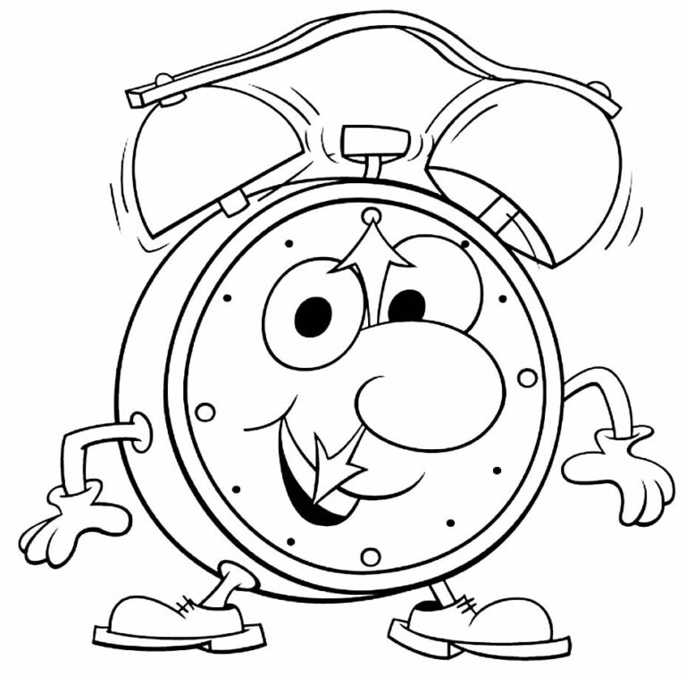 30+ Desenhos de Relógio para colorir - Pop Lembrancinhas