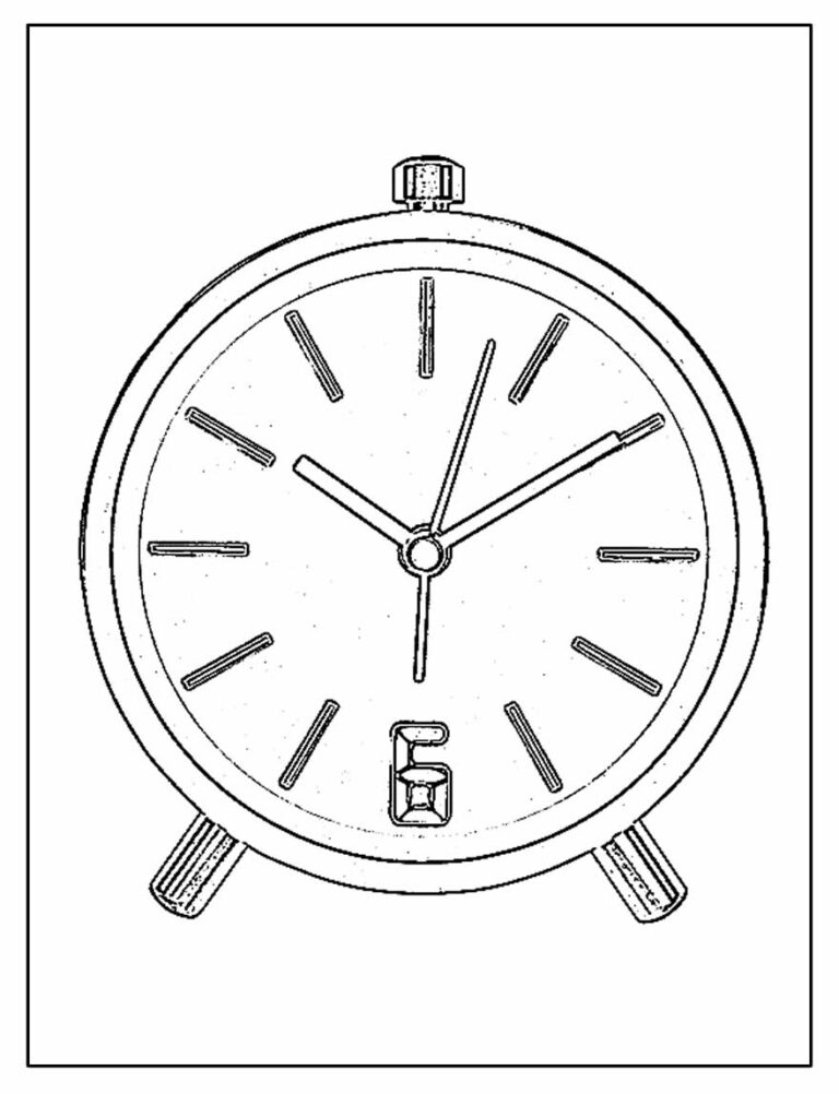 30+ Desenhos de Relógio para colorir - Pop Lembrancinhas