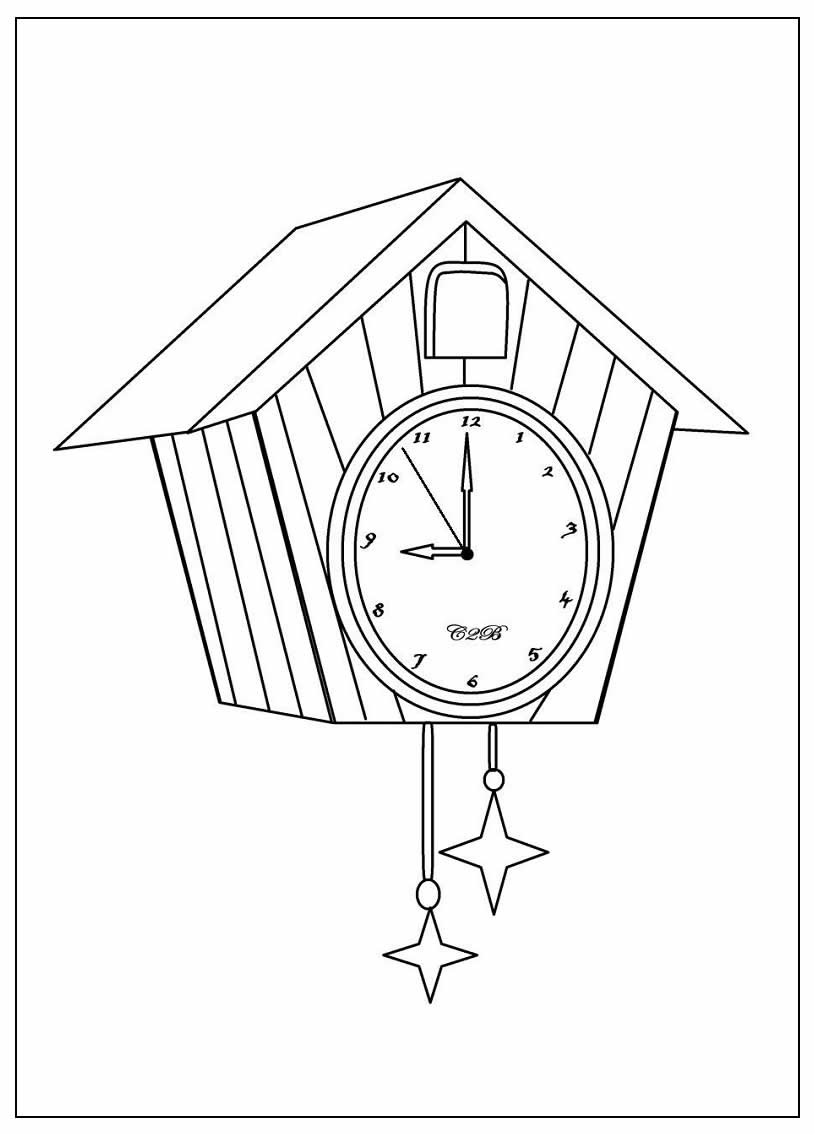 30+ Desenhos de Relógio para colorir - Pop Lembrancinhas