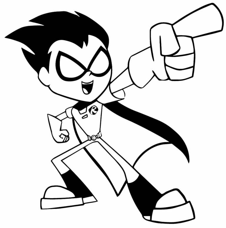 20 Desenhos Para Colorir Dos Jovens Titãs Pop Lembrancinhas 0906