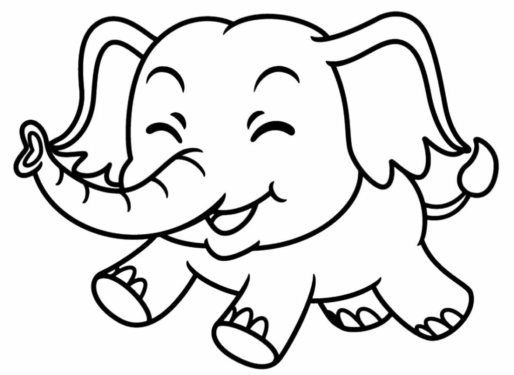 50+ Desenhos de Elefante para colorir - Pop Lembrancinhas