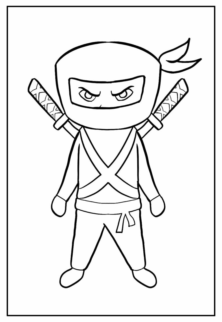 Desenhos de Ninja para colorir e imprimir - Pop Lembrancinhas