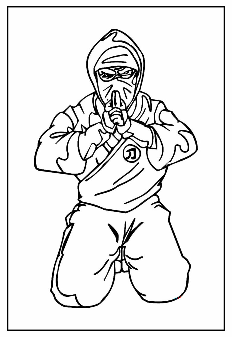 Desenhos de Ninja para colorir e imprimir - Pop Lembrancinhas