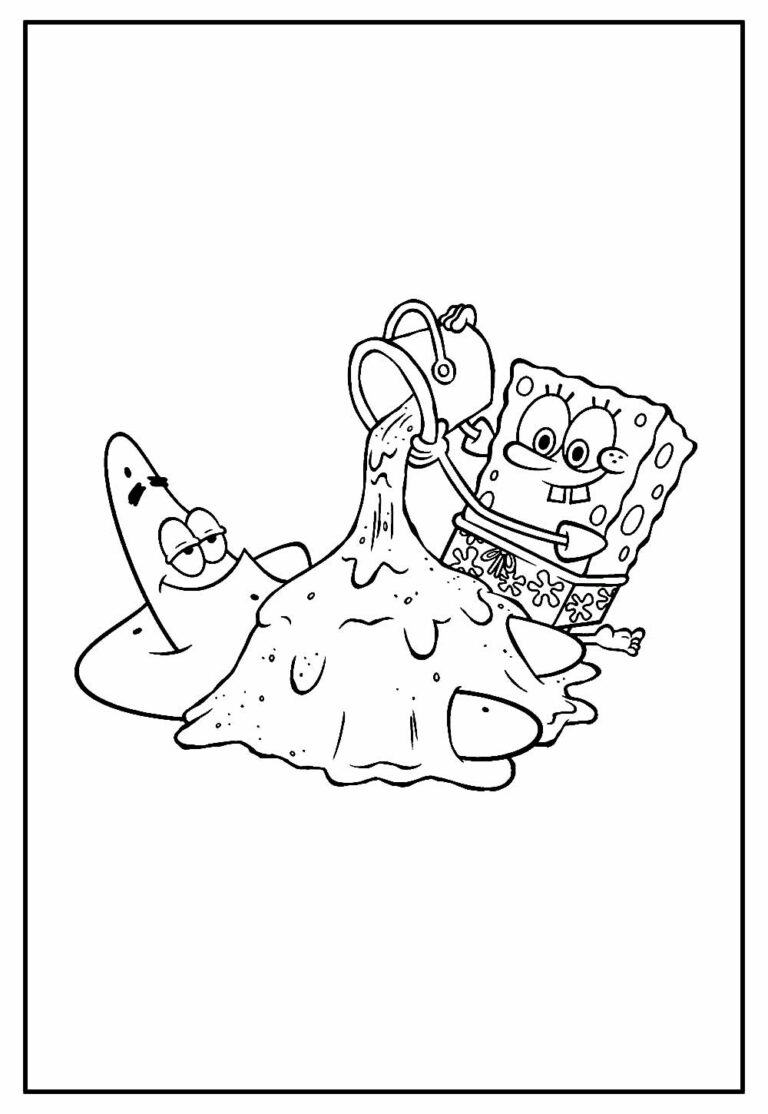 Desenhos do Patrick para pintar e colorir - Pop Lembrancinhas