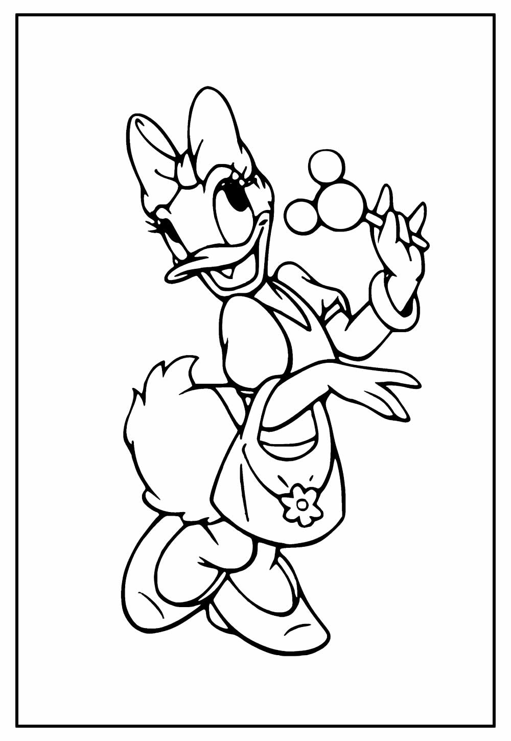Desenhos da Margarida para colorir e imprimir
