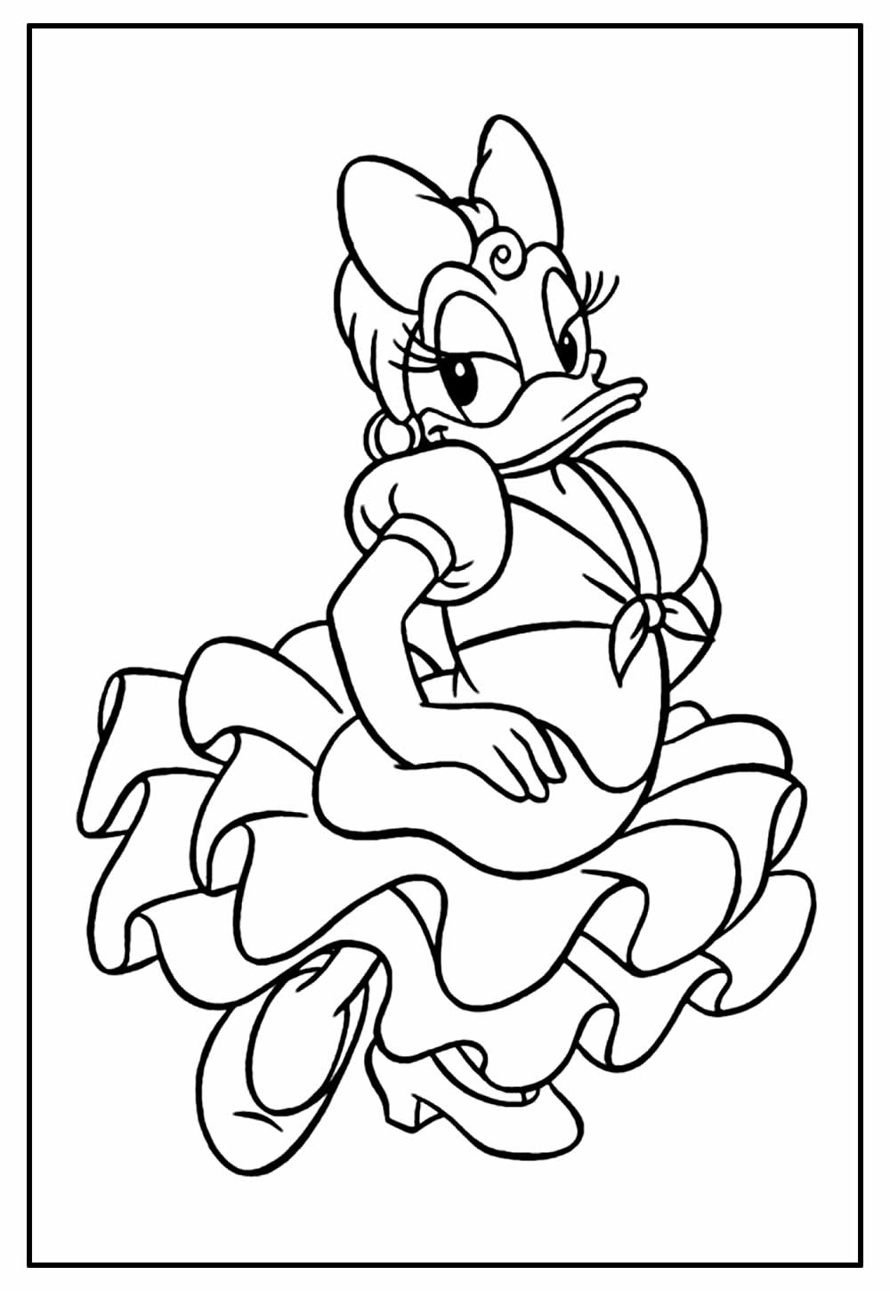 Desenhos da Margarida para colorir e imprimir