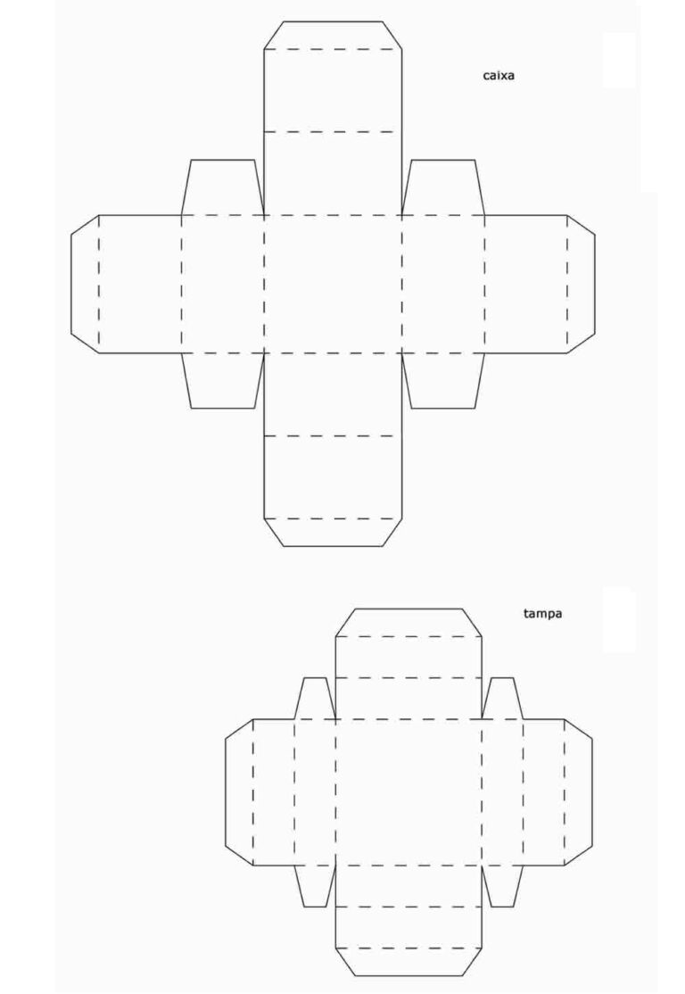 Caixinha com Tampa para Lembrancinha com Moldes - Pop Lembrancinhas