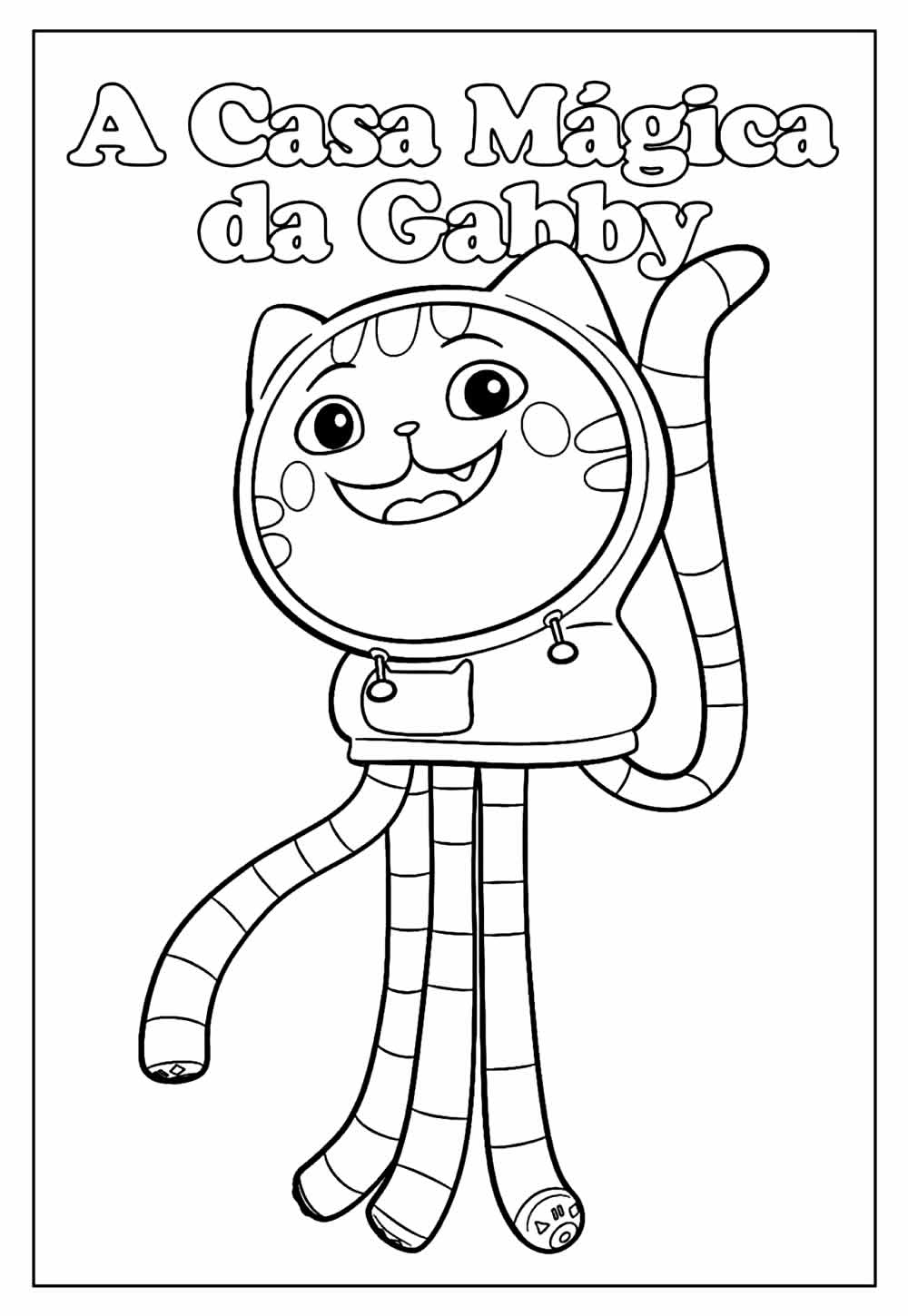 Desenhos de A Casa Mágica da Gabby para colorir - Pop Lembrancinhas