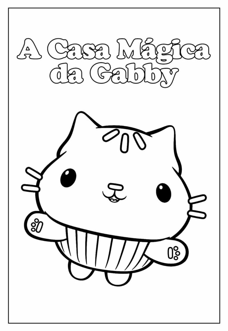 Desenhos de A Casa Mágica da Gabby para colorir - Pop Lembrancinhas