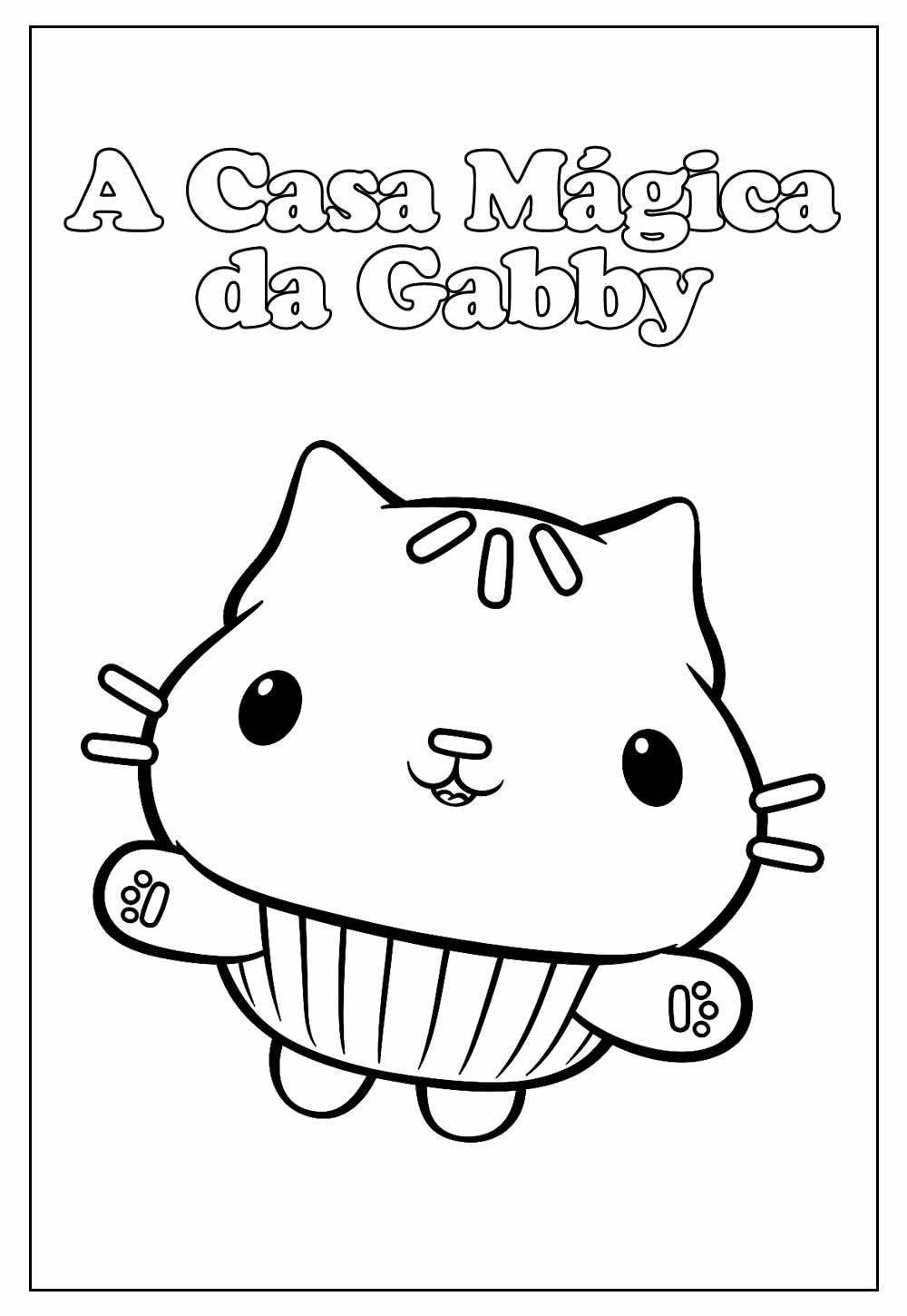 Desenhos de A Casa Mágica da Gabby para colorir - Pop Lembrancinhas