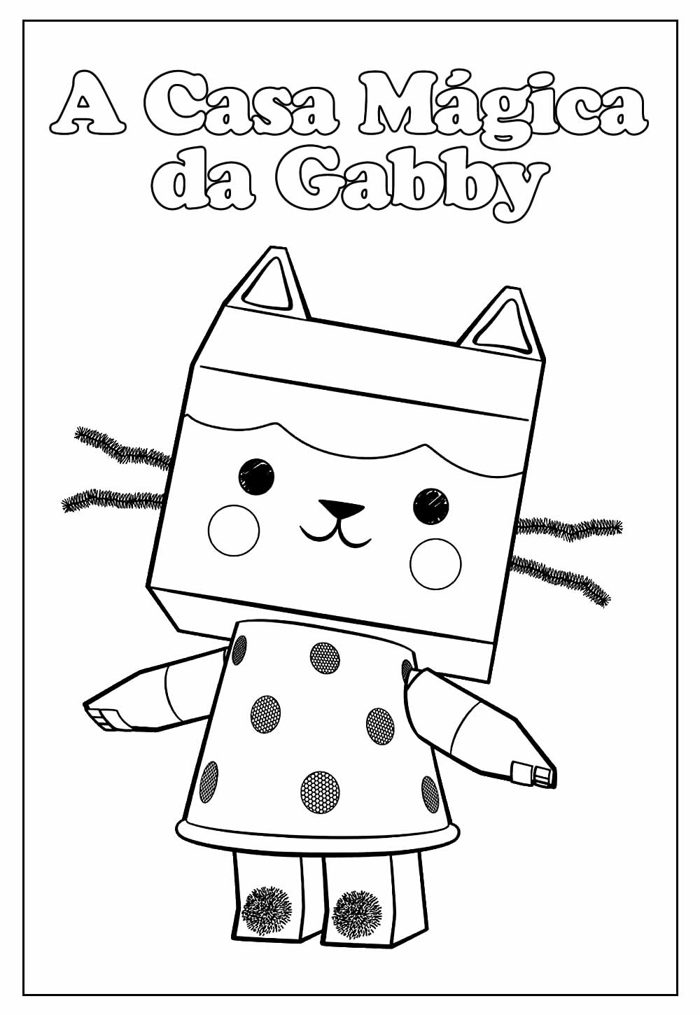 Desenhos de A Casa Mágica da Gabby para colorir - Pop Lembrancinhas