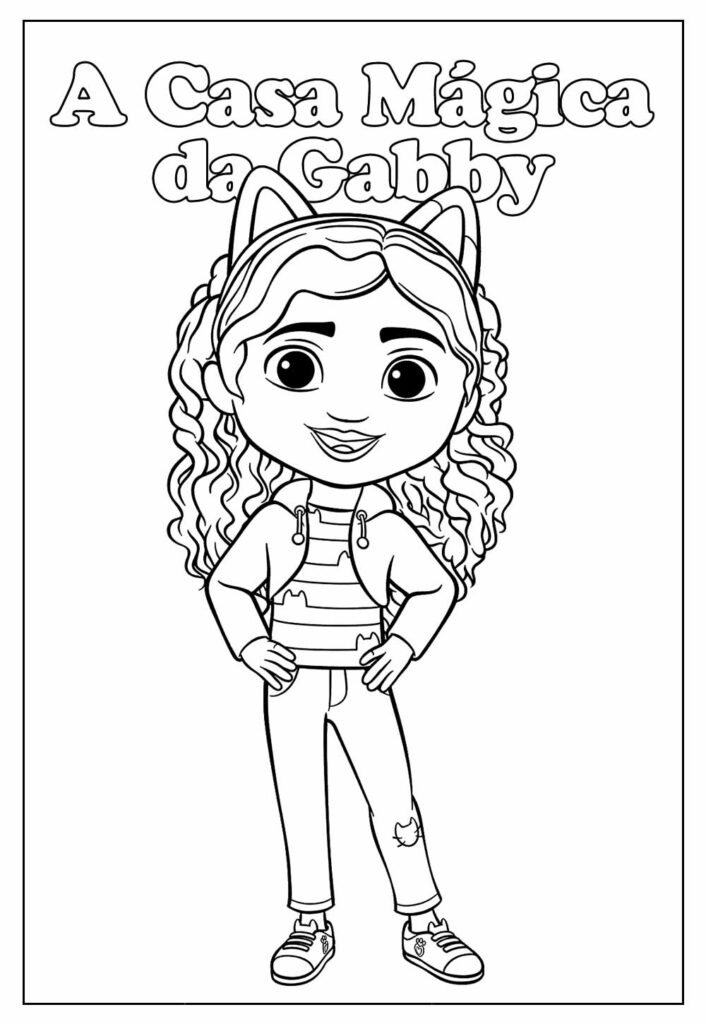 Desenhos de A Casa Mágica da Gabby para colorir - Pop Lembrancinhas