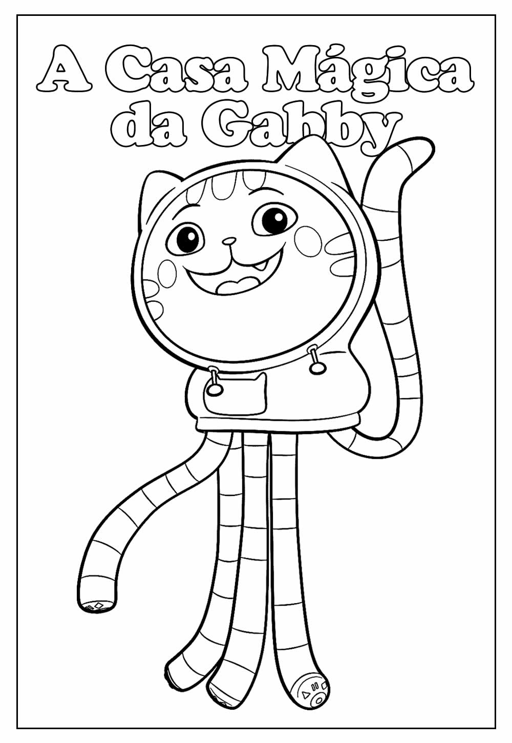 Desenhos de A Casa Mágica da Gabby para colorir - Pop Lembrancinhas