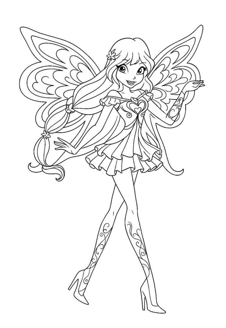 Desenhos de Winx Club para imprimir e pintar - Pop Lembrancinhas