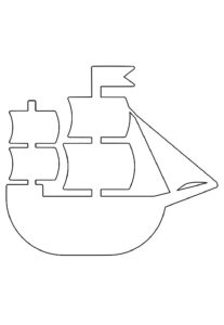 Moldes de Navio para Enfeites e Lembrancinhas - Pop Lembrancinhas