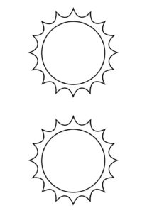Moldes de Sol para Enfeites e Lembrancinhas - Pop Lembrancinhas