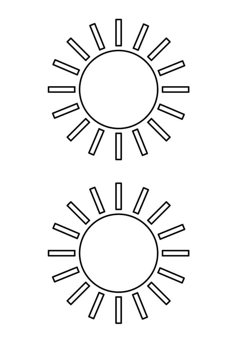Moldes de Sol para Enfeites e Lembrancinhas - Pop Lembrancinhas