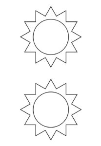 Moldes de Sol para Enfeites e Lembrancinhas - Pop Lembrancinhas
