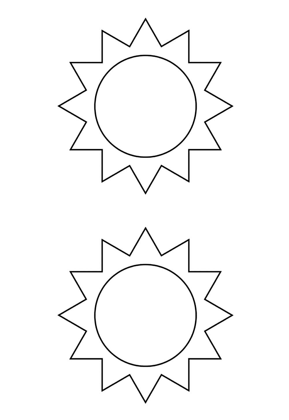 Moldes de Sol para Enfeites e Lembrancinhas - Pop Lembrancinhas