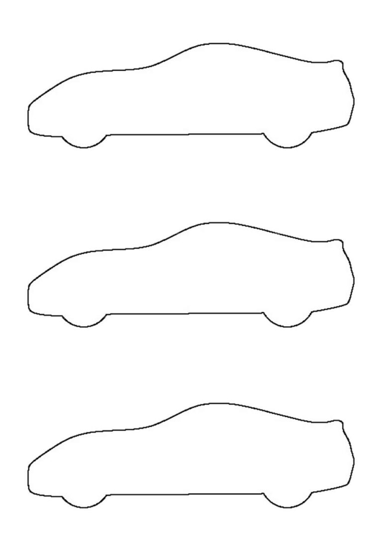 Moldes de Carro para Imprimir: 10 Modelos Grátis - Pop Lembrancinhas