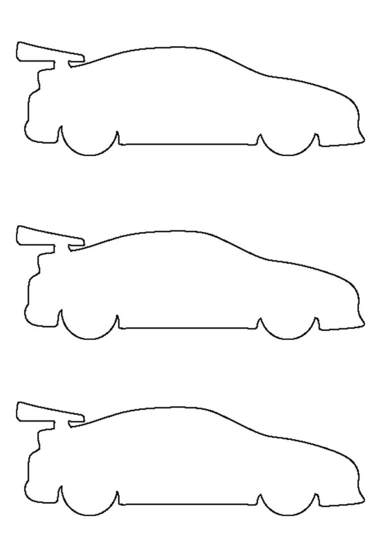 Moldes de Carro para Imprimir: 10 Modelos Grátis - Pop Lembrancinhas