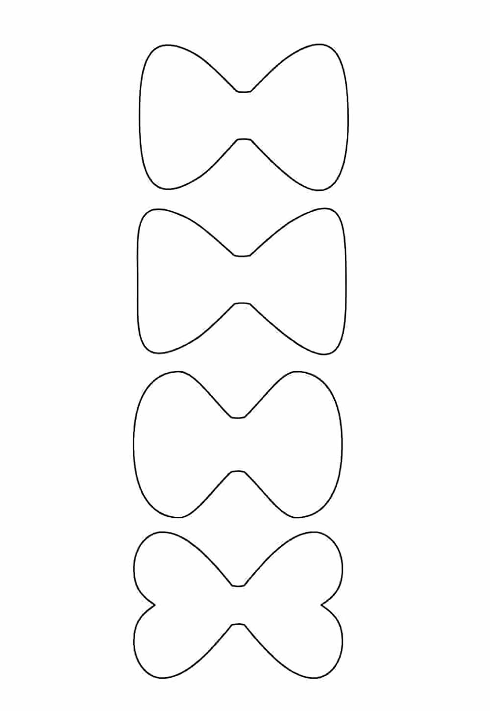 Moldes para Laço de Papel e EVA - Pop Lembrancinhas